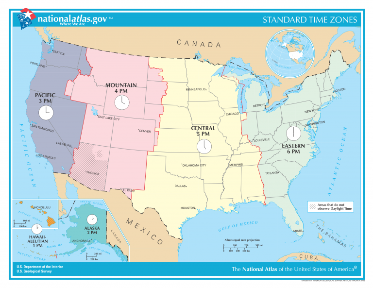 Zeitzonen Der USA Neun Uhren Ticken In Amerika Zeitzonen Der USA Neun Uhren Ticken In Amerika